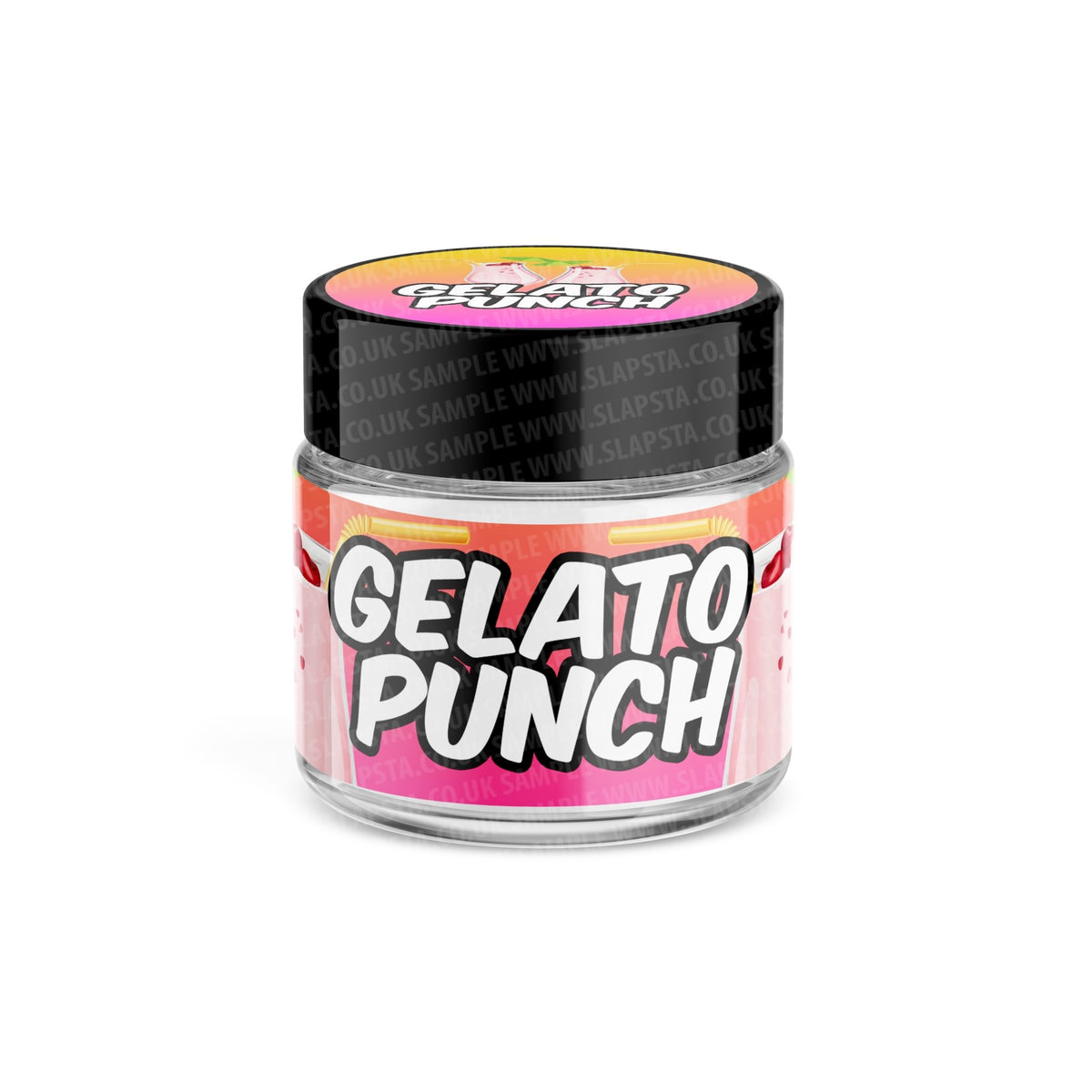 SLAPSTA - Gelato Punch Glass Jars Pre-Labeled