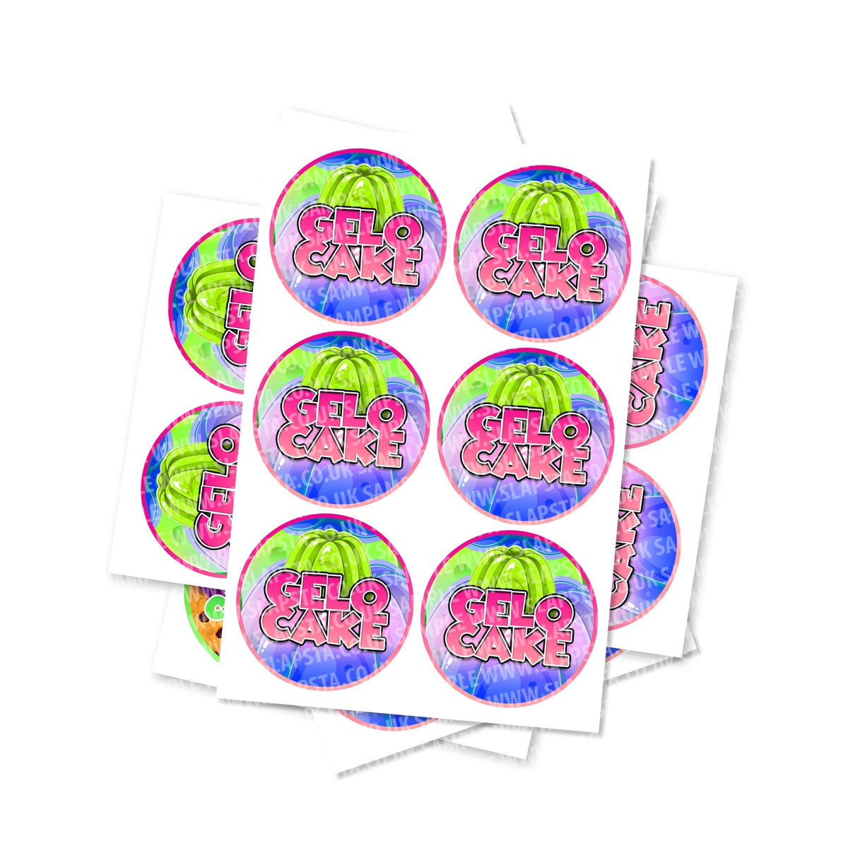 SLAPSTA - Gelo Cake Circular Stickers