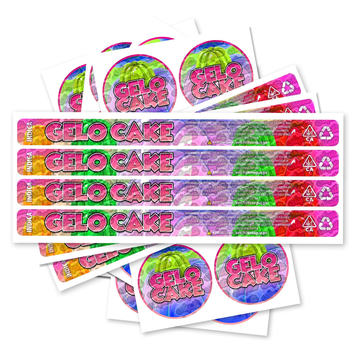 SLAPSTA - Gelo Cake Pre-Labeled 3.5g Self-Seal Tins