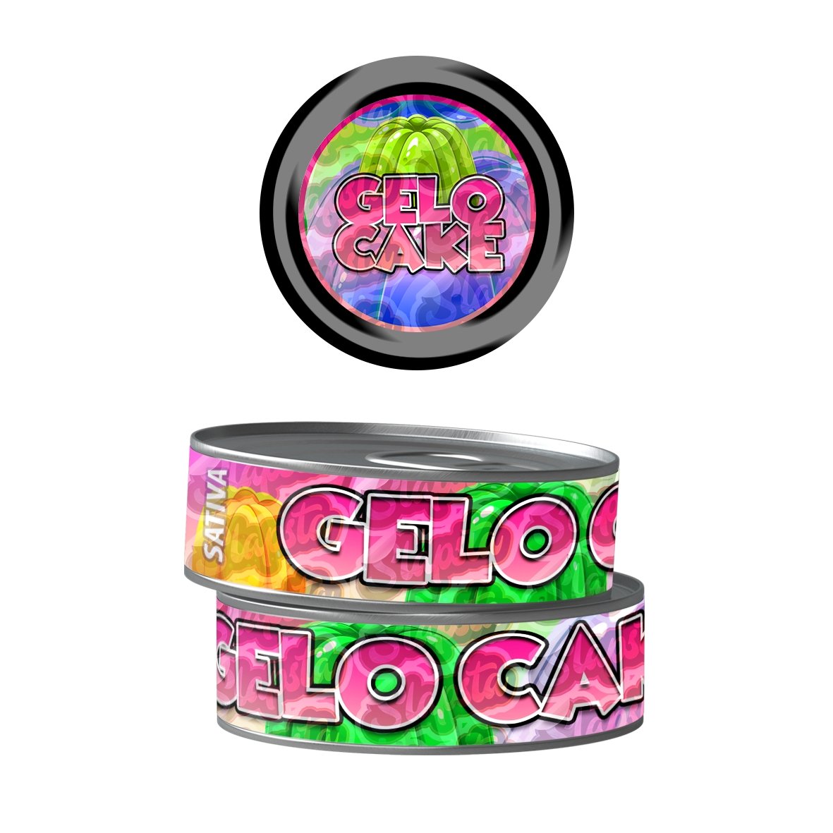 SLAPSTA - Gelo Cake Pre-Labeled 3.5g Self-Seal Tins