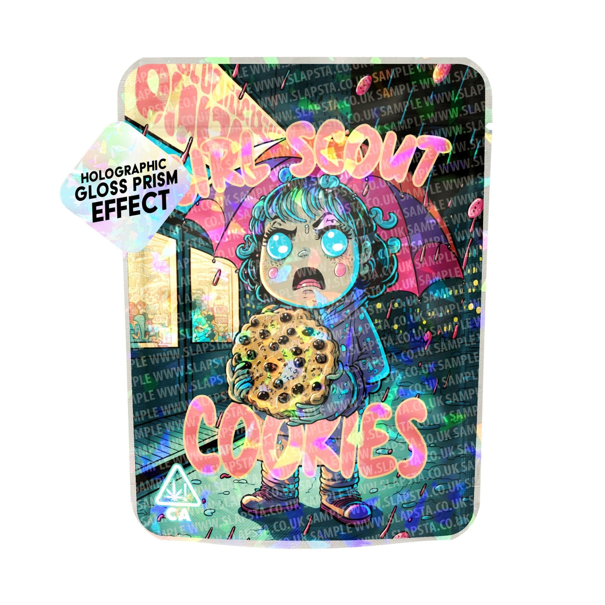Girl Scout Cookies Holographic Prism Mylar Bags | SLAPSTA