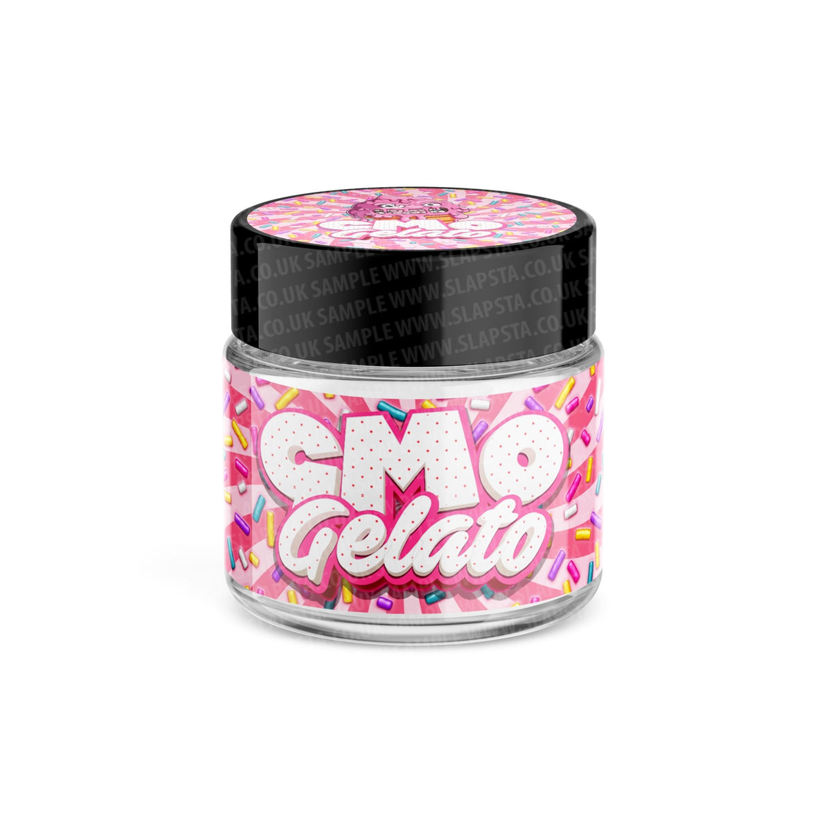 SLAPSTA - GMO Gelato Glass Jars Pre-Labeled