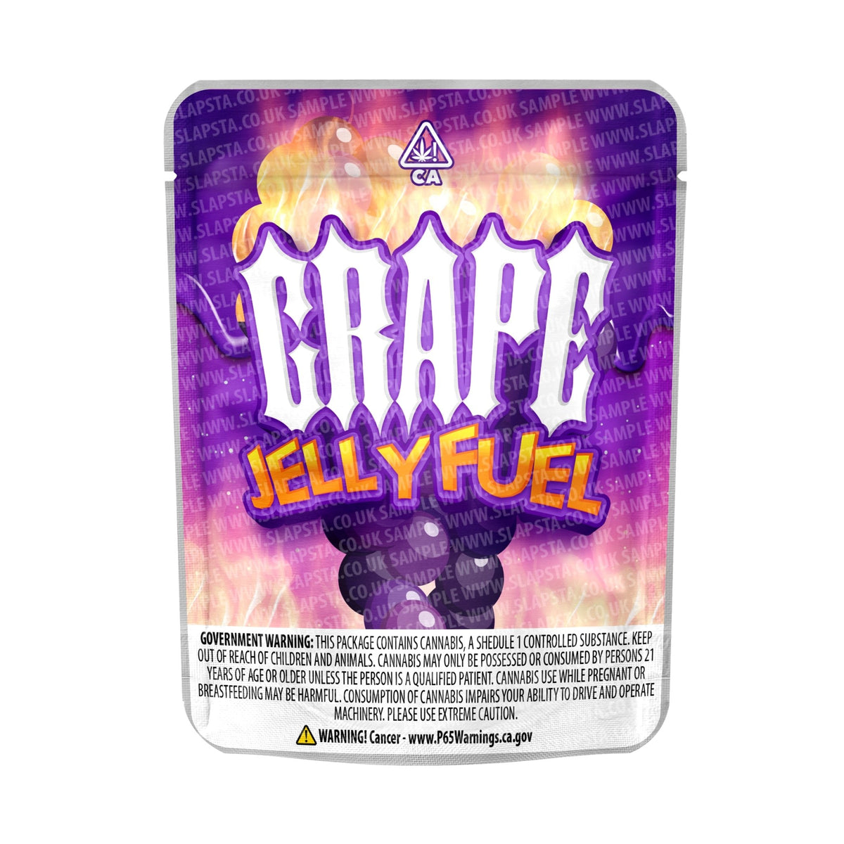 SLAPSTA - Grape Jelly Fuel Mylar Pouches Pre-Labeled