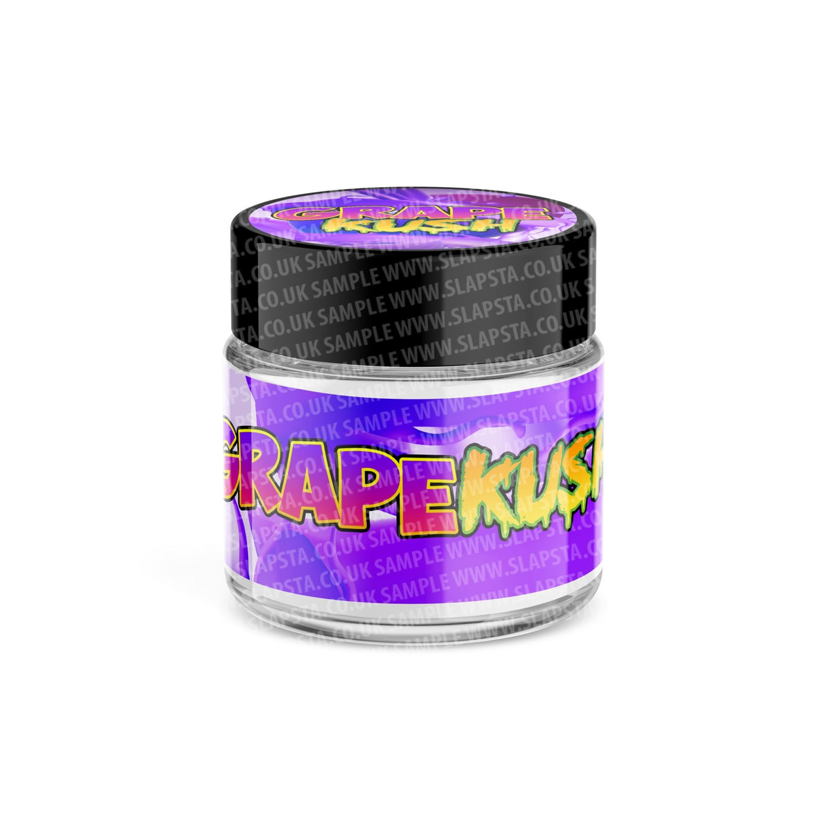 SLAPSTA - Grape Kush Glass Jars Pre-Labeled