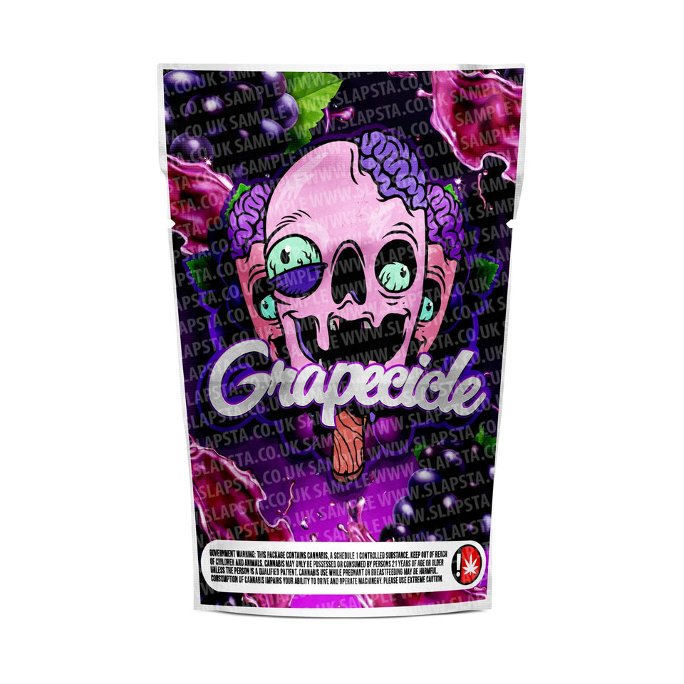 SLAPSTA - Grapesicle Mylar Pouches Pre-Labeled