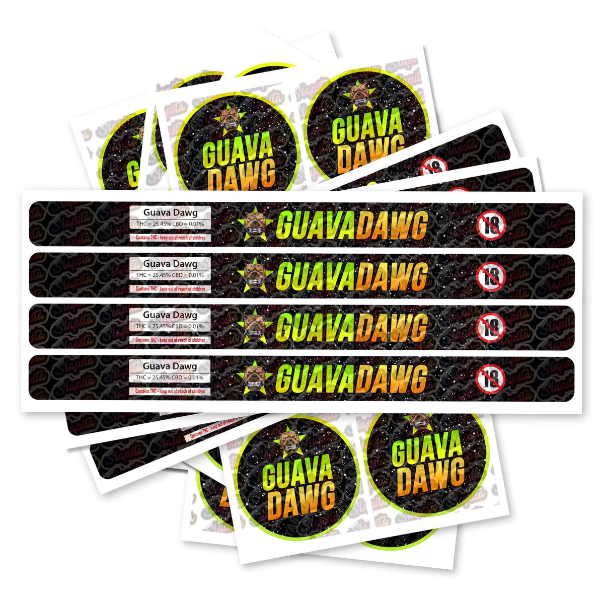 SLAPSTA - Guava Dawg Pre-Labeled 3.5g Self-Seal Tins