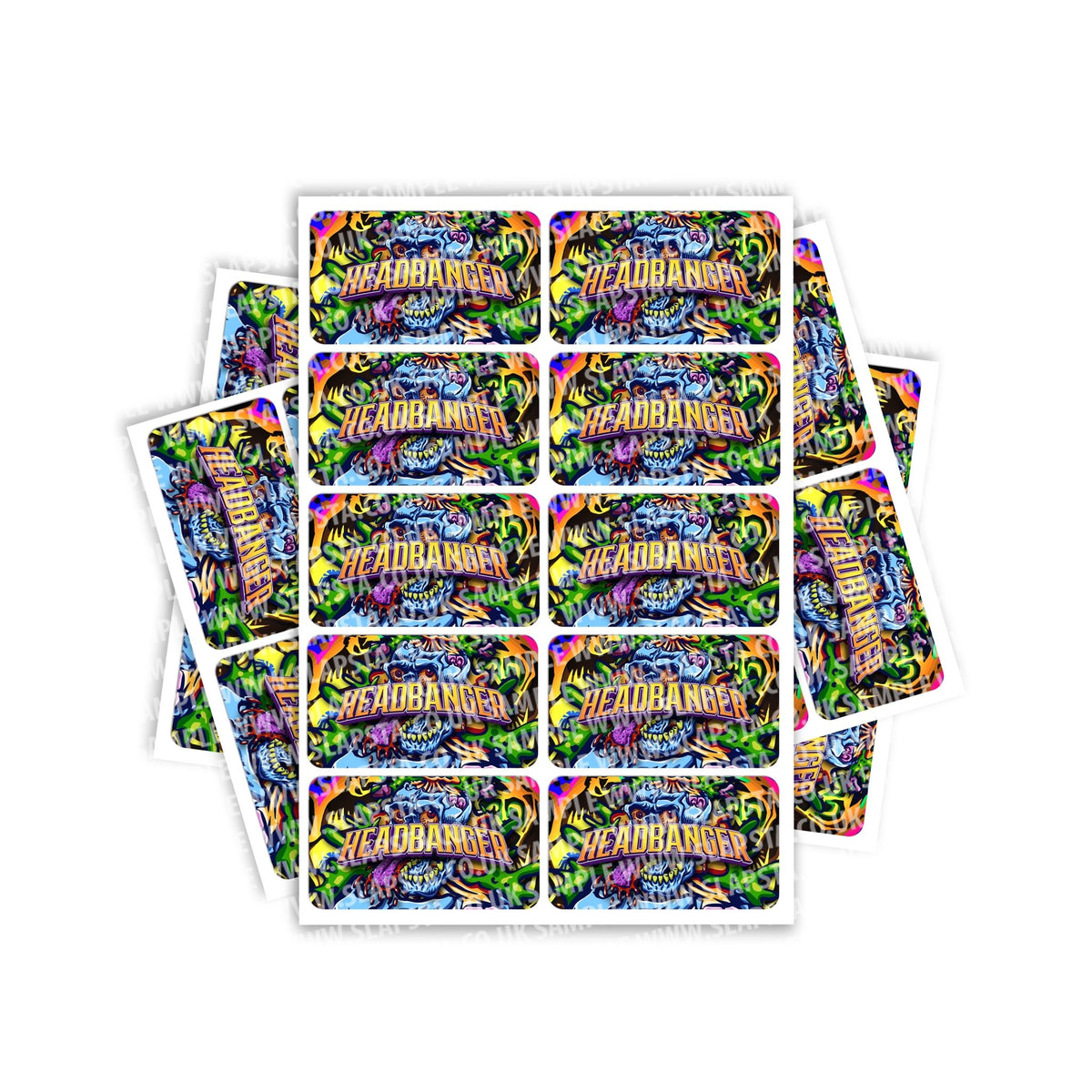 SLAPSTA - Headbanger Rectangle / Pre-Roll Labels