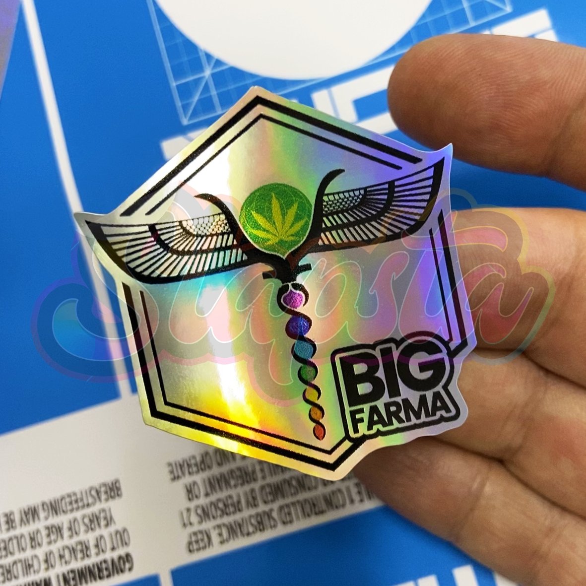 SLAPSTA - Custom HOLOGRAPHIC Slap Sticker Print