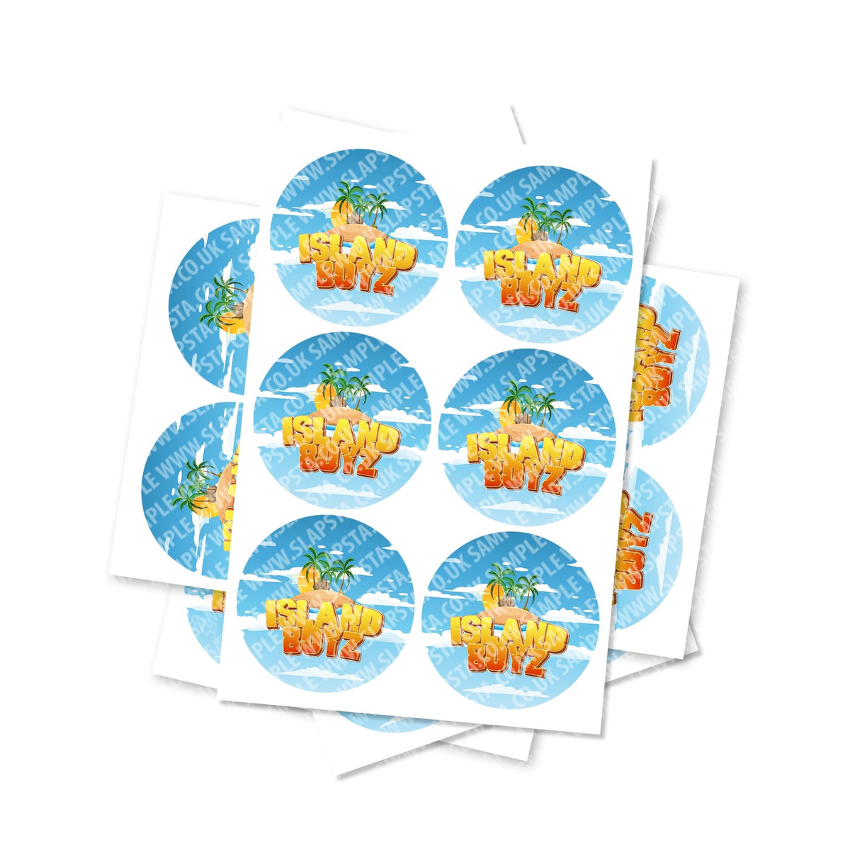 SLAPSTA - Island Boyz Circular Stickers