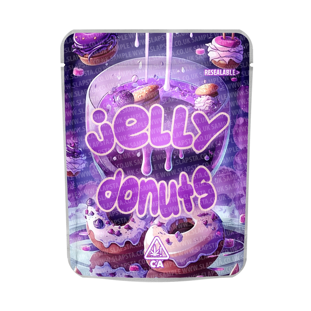 SLAPSTA - Jelly Donuts Mylar Pouches Pre-Labeled