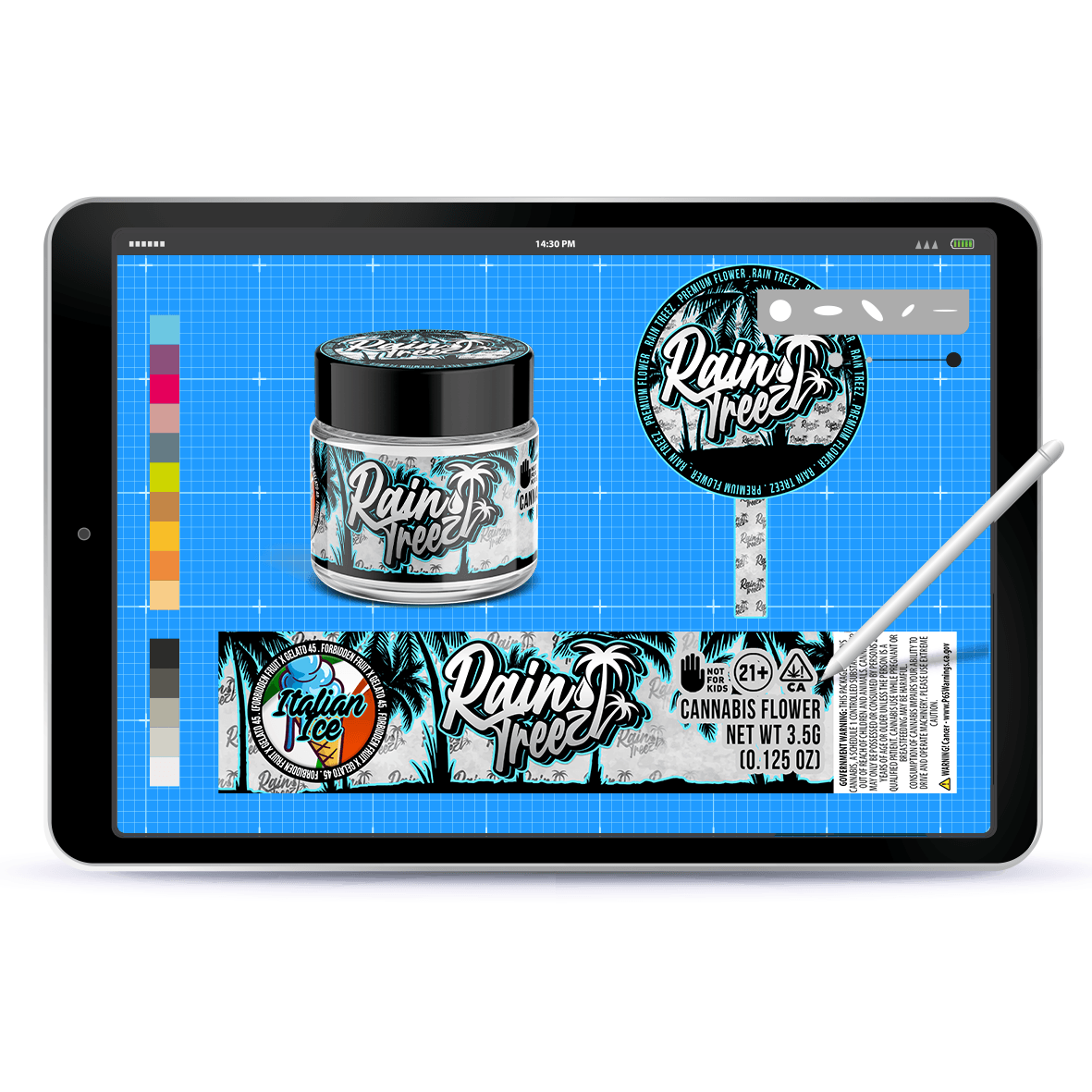 SLAPSTA - Label + Lid Design (Any Size)