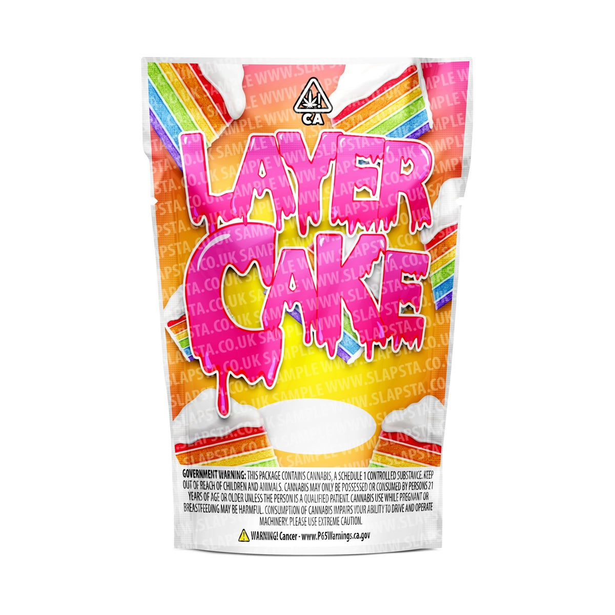 SLAPSTA - Layer Cake Mylar Pouches Pre-Labeled