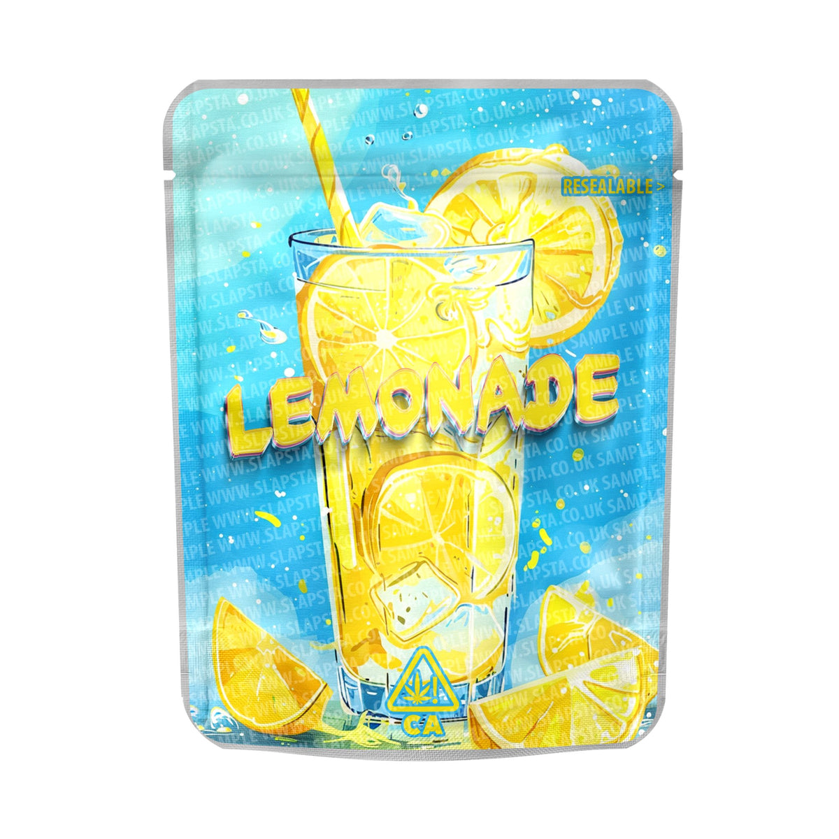 SLAPSTA - Lemonade Mylar Pouches Pre-Labeled