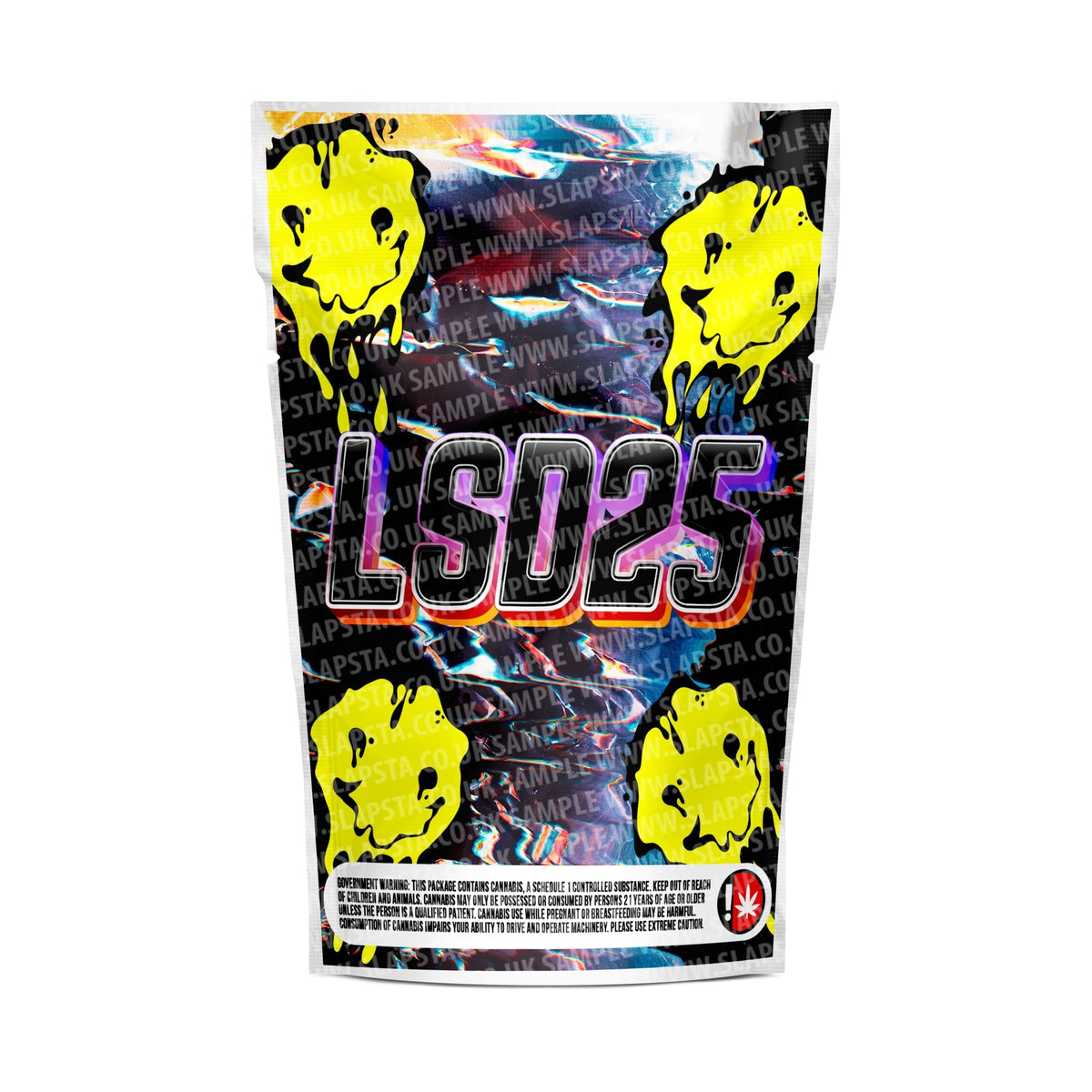 SLAPSTA - LSD 25 Mylar Pouches Pre-Labeled
