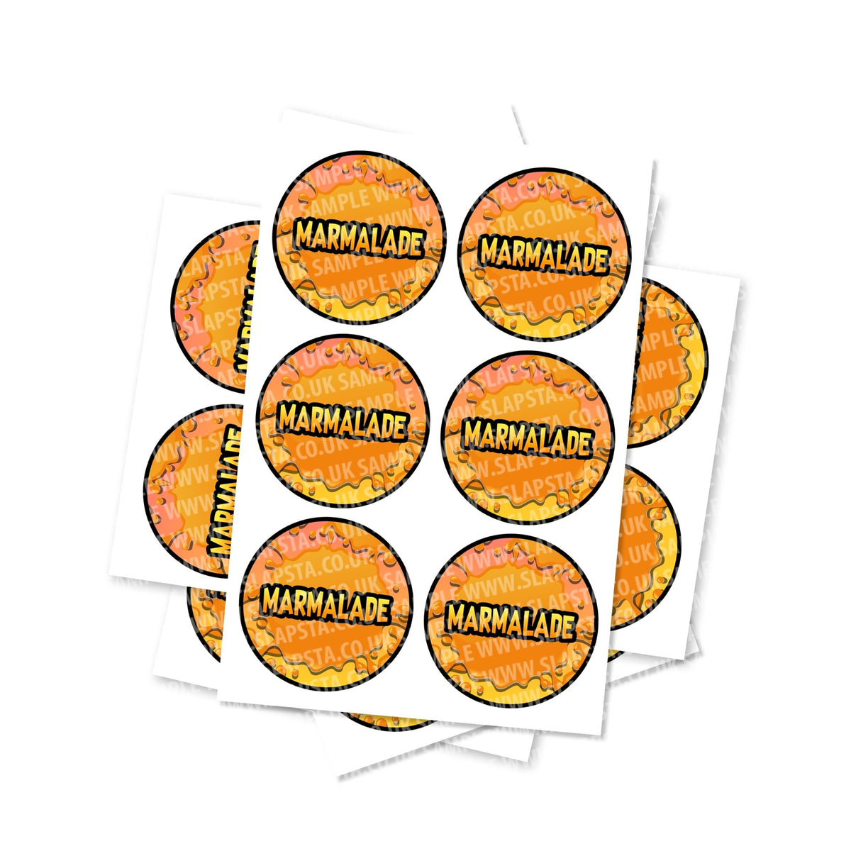 SLAPSTA - Marmalade Circular Stickers