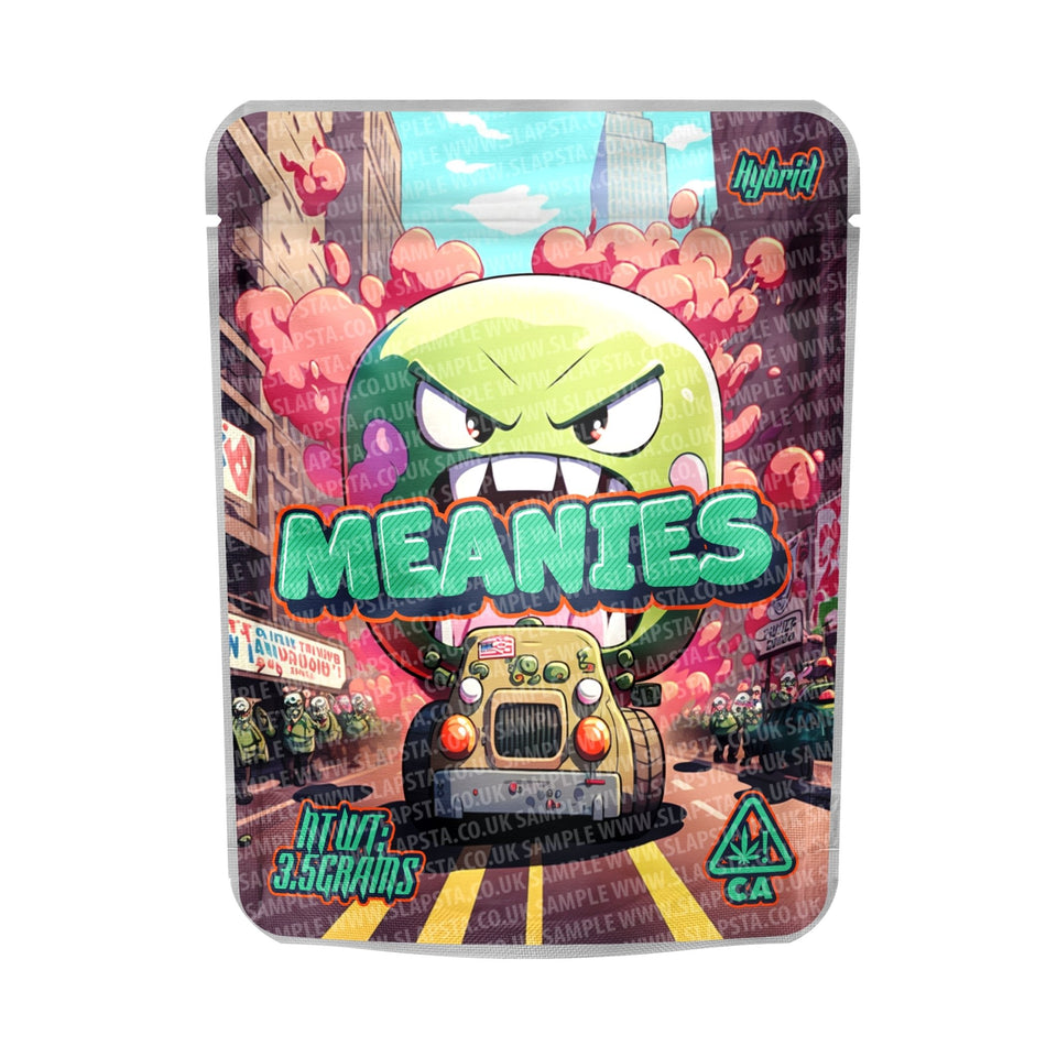 SLAPSTA - Meanies Mylar Pouches Pre-Labeled