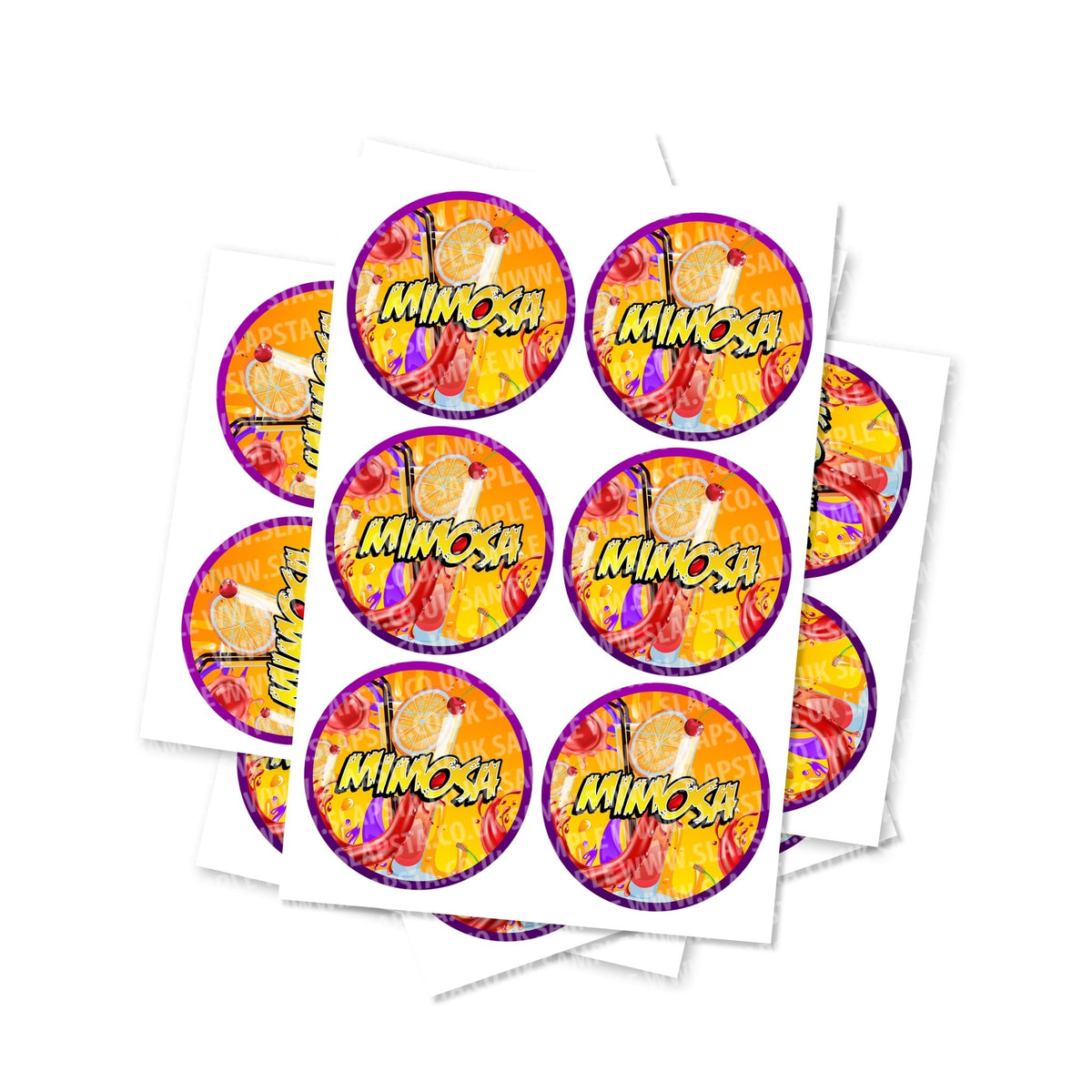 SLAPSTA - Mimosa Circular Stickers