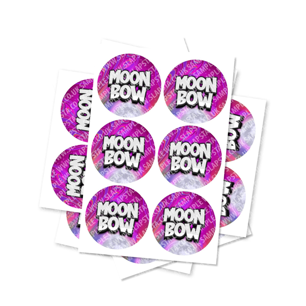 SLAPSTA - Moon Bow Circular Stickers