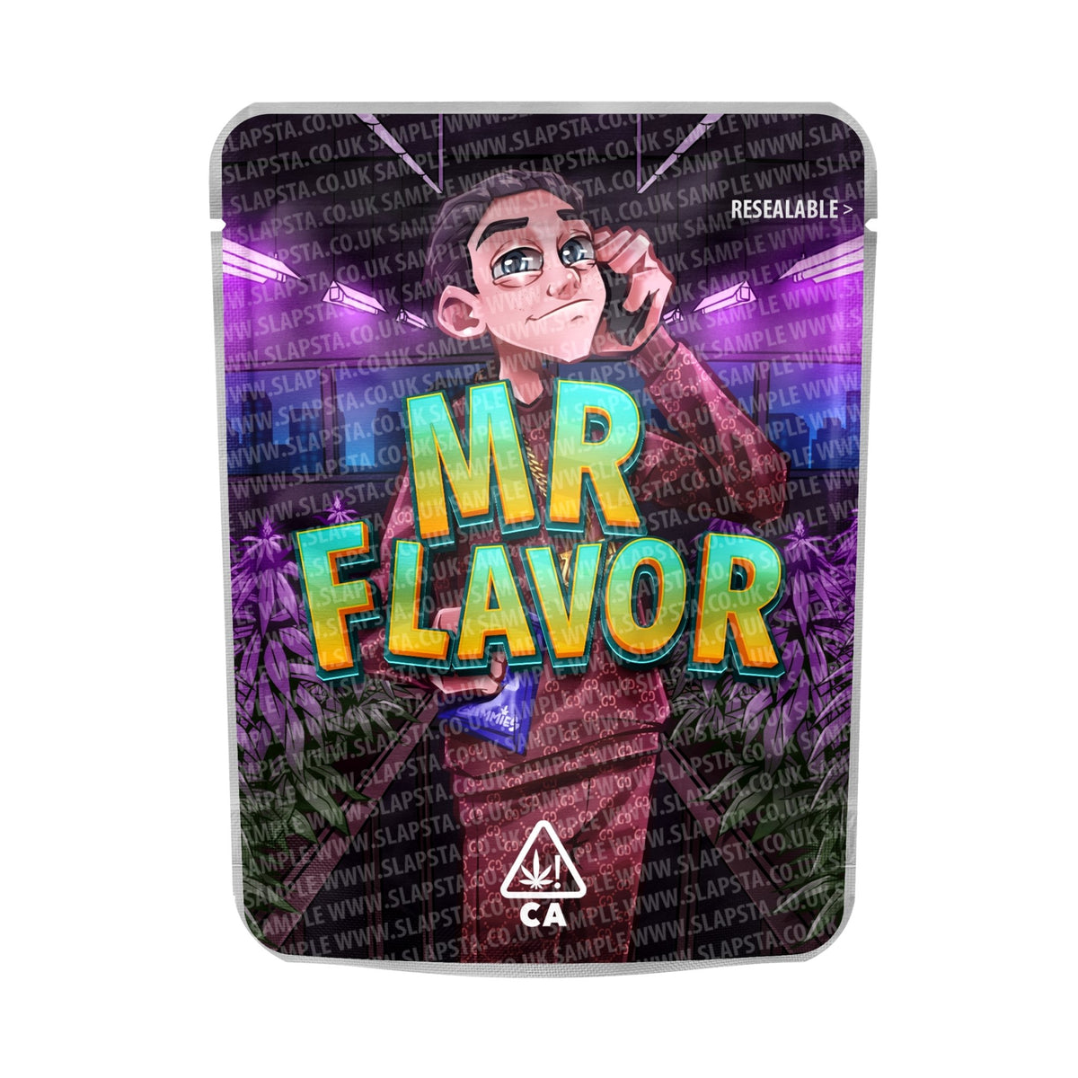 SLAPSTA - Mr Flavour Mylar Pouches Pre-Labeled