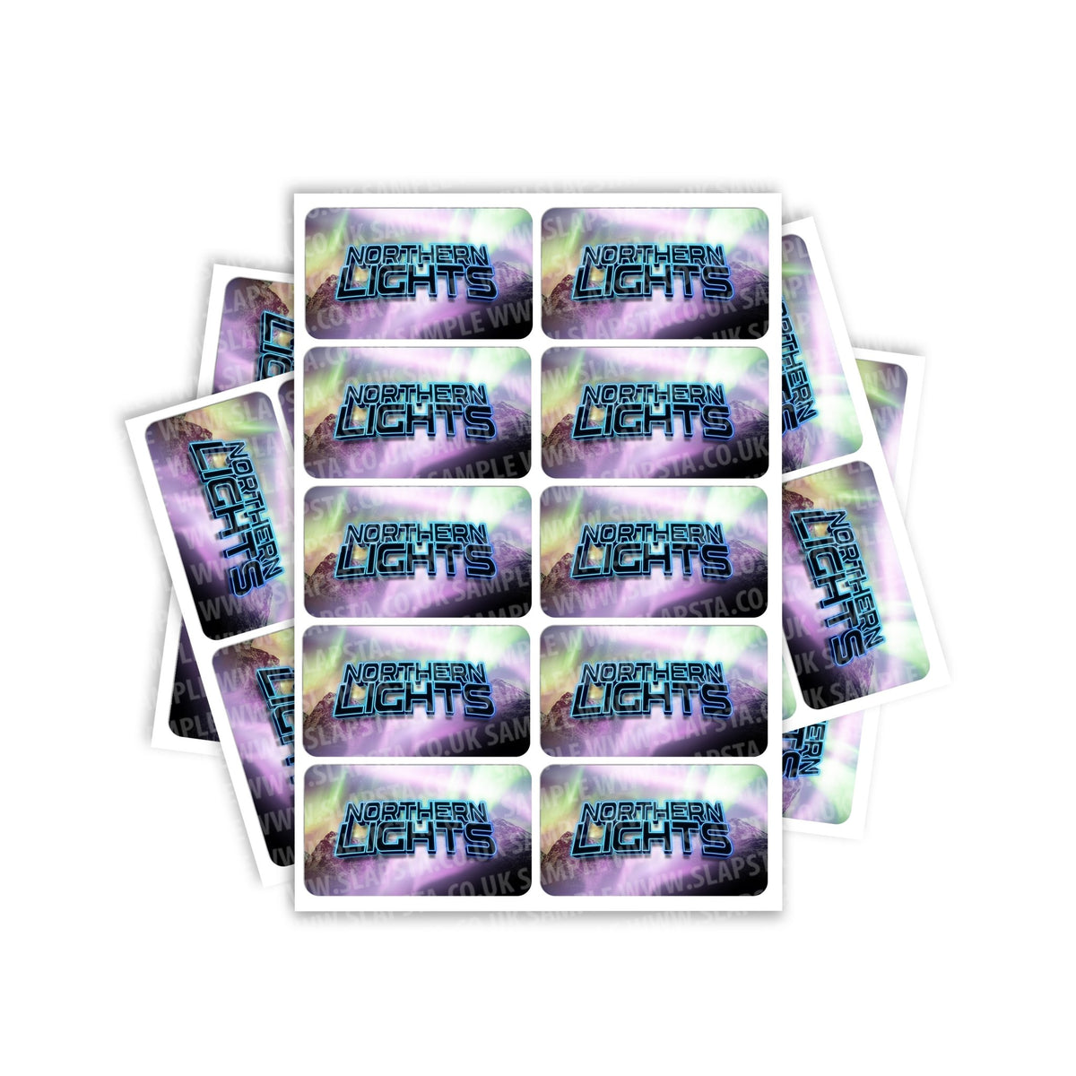 SLAPSTA - Northern Lights Rectangle / Pre-Roll Labels