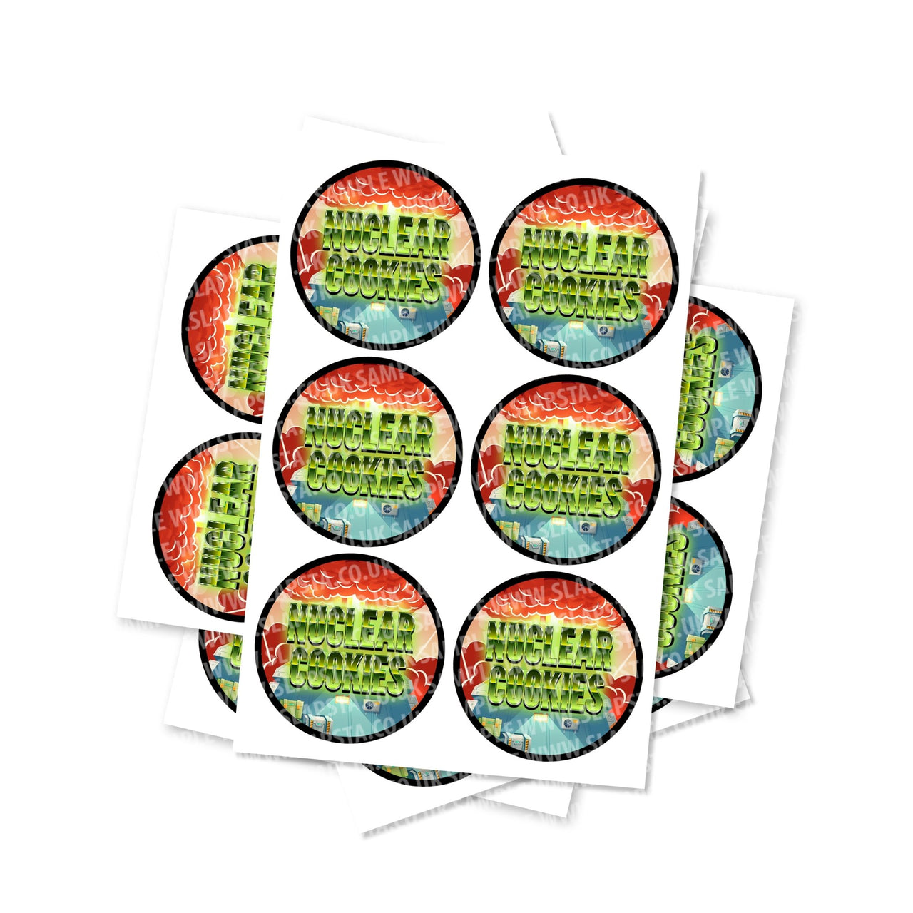 SLAPSTA - Nuclear Cookies Circular Stickers