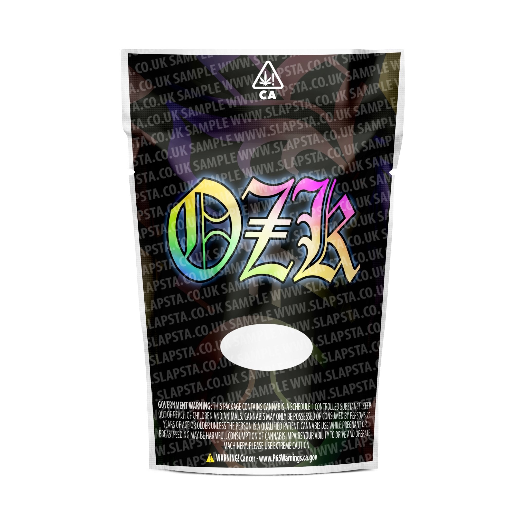 SLAPSTA - OZK Mylar Pouches Pre-Labeled