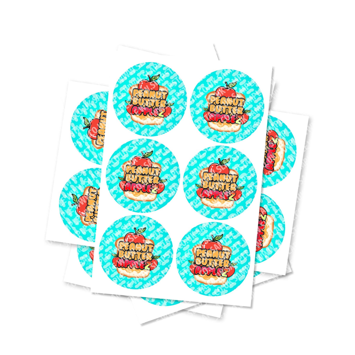 SLAPSTA - Peanut Butter Applez Circular Stickers