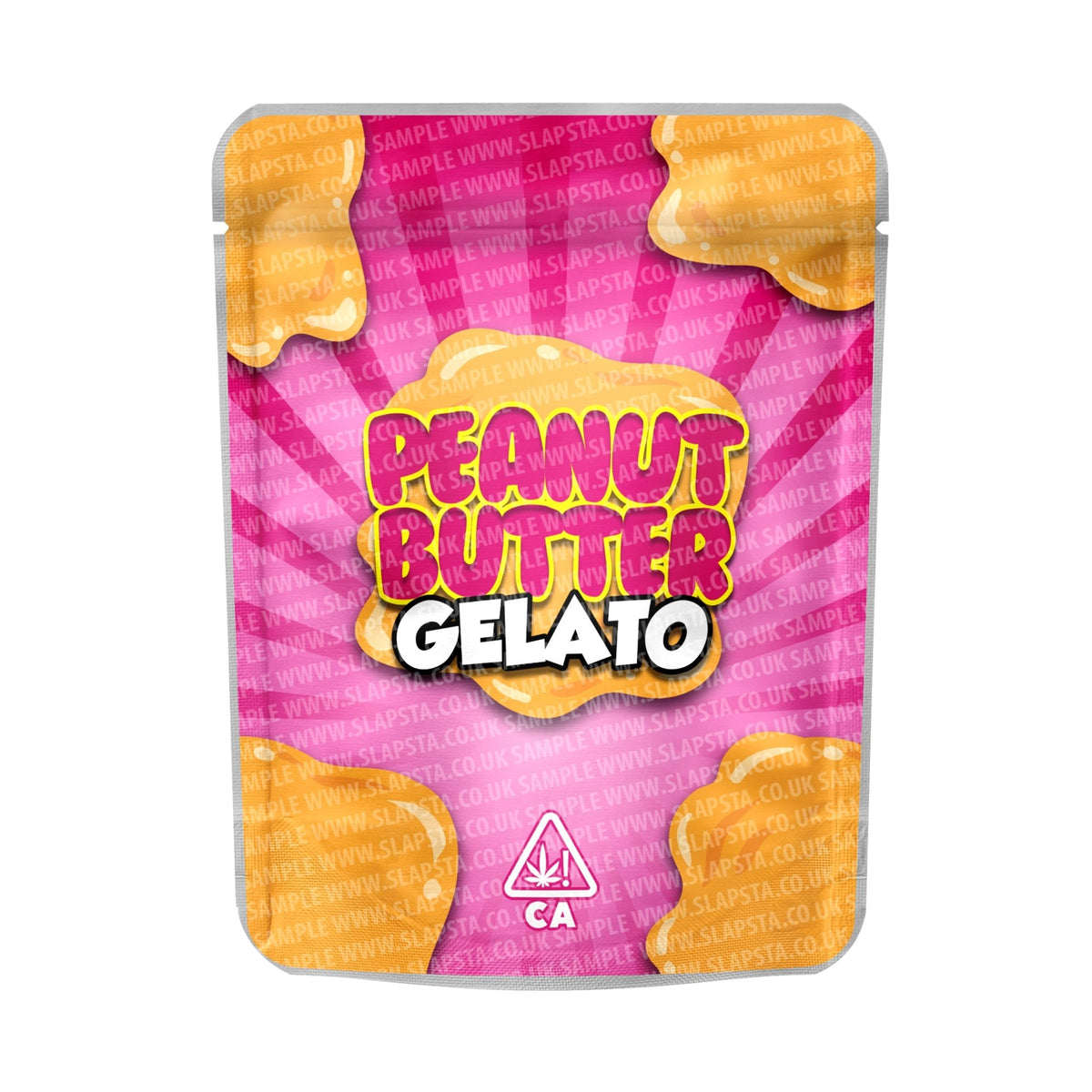 SLAPSTA - Peanut Butter Gelato Mylar Pouches Pre-Labeled