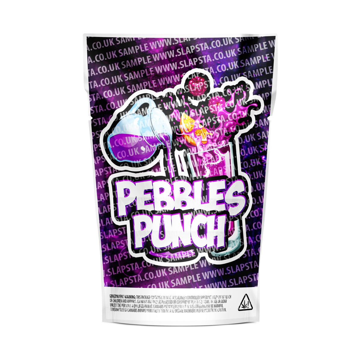 SLAPSTA - Pebbles Punch Mylar Pouches Pre-Labeled