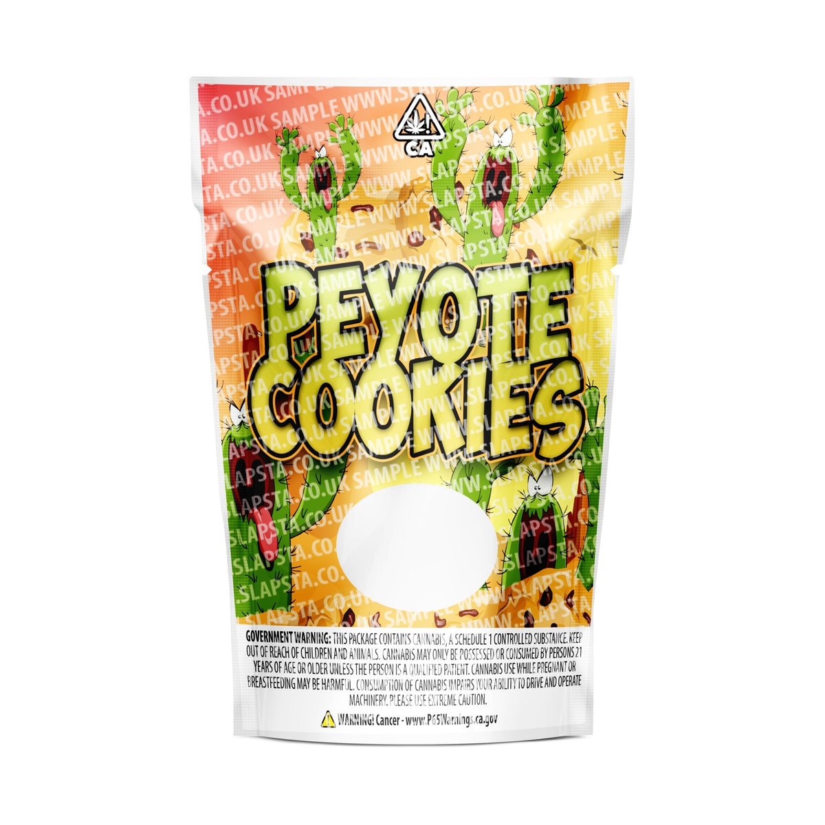 SLAPSTA - Peyote Cookies Mylar Pouches Pre-Labeled