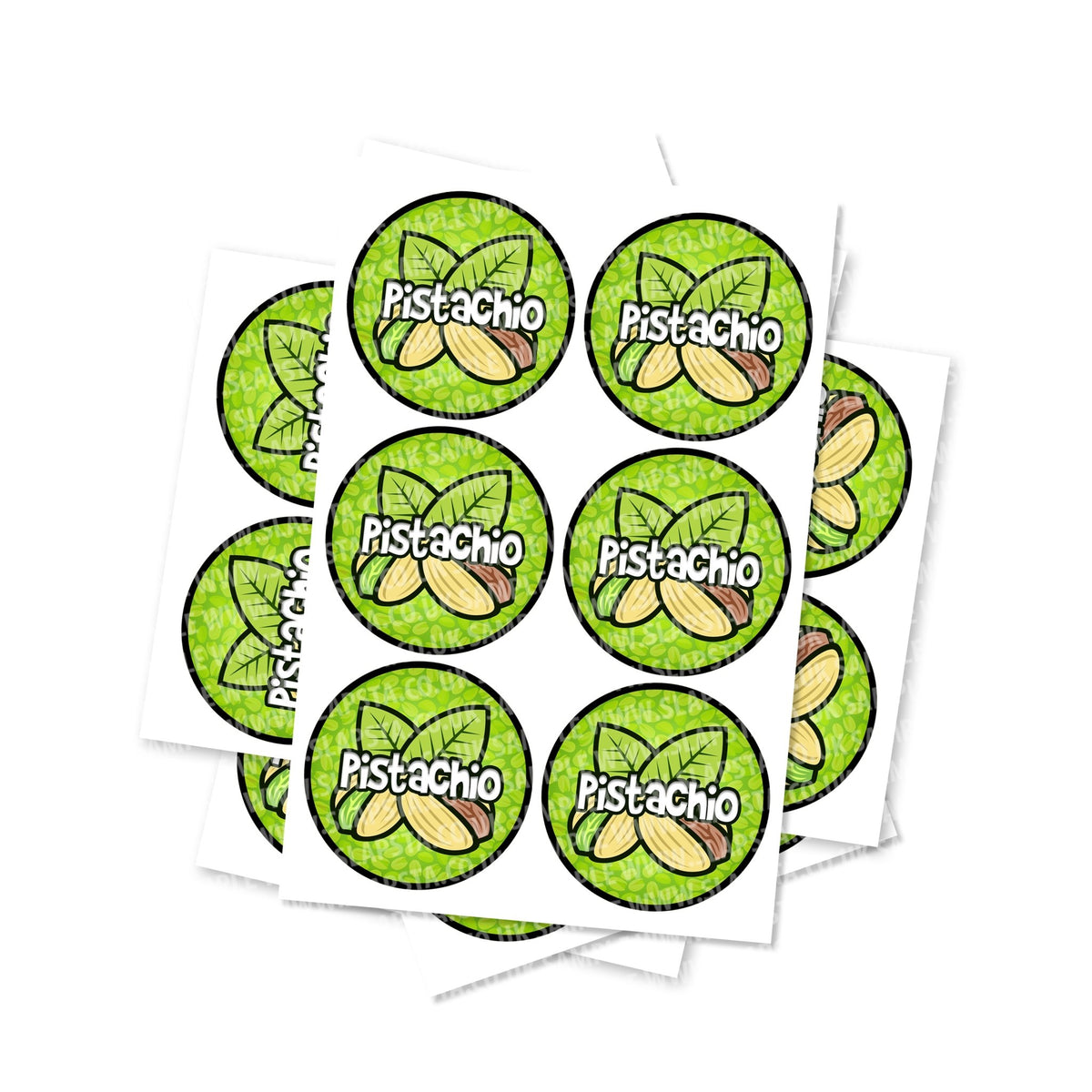 SLAPSTA - Pistachio Circular Stickers