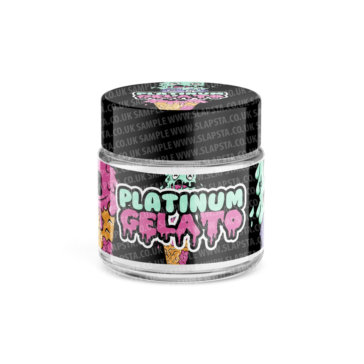 SLAPSTA - Platinum Gelato Glass Jars Pre-Labeled