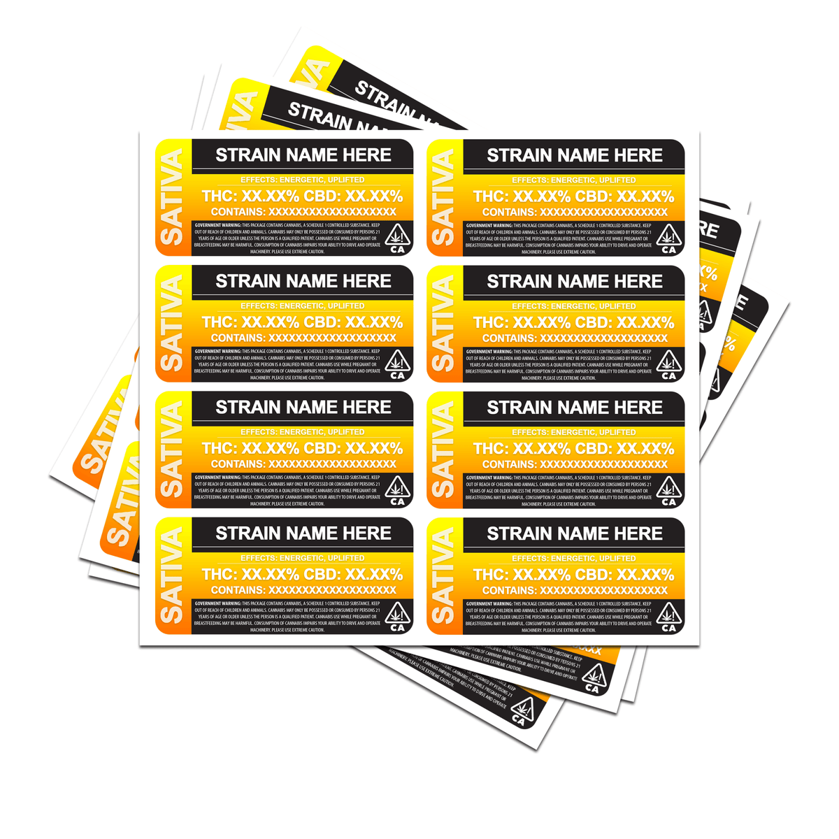 SLAPSTA - Pre-Roll Strain Labels