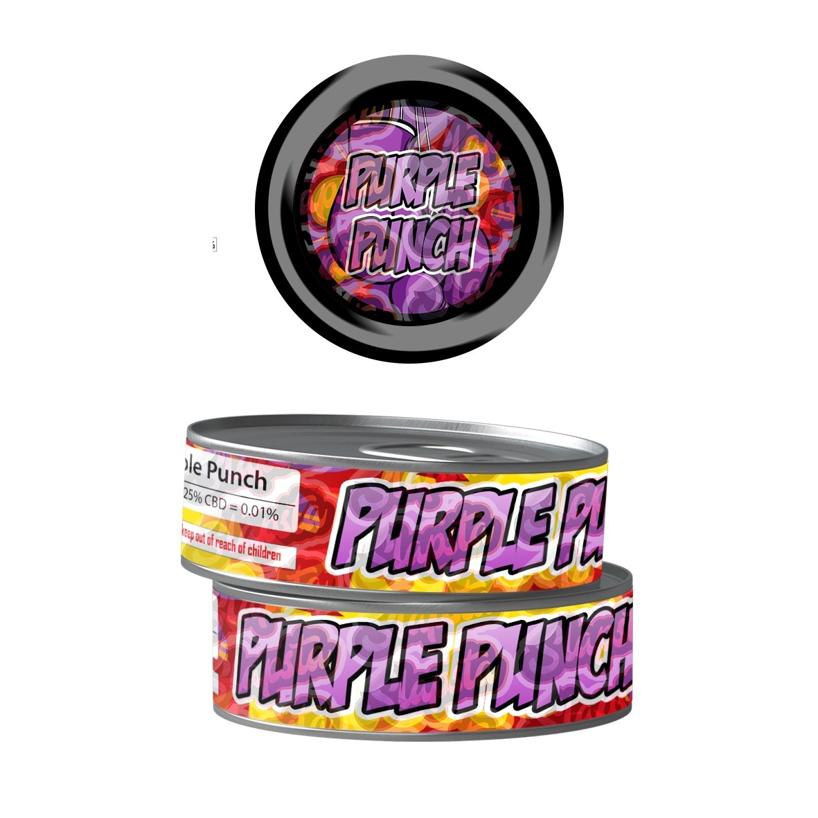 SLAPSTA - Purple Punch Pre-Labeled 3.5g Self-Seal Tins