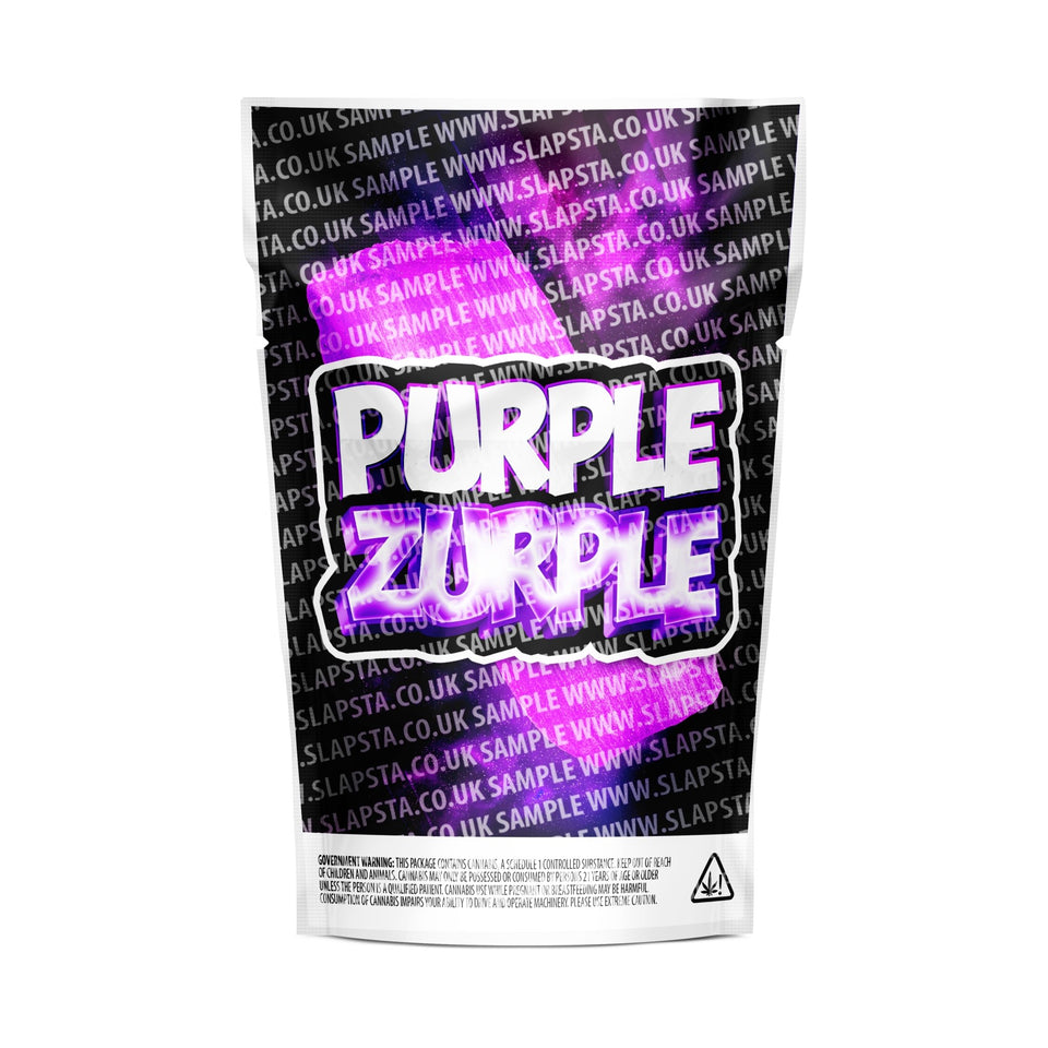 SLAPSTA - Purple Zurple Mylar Pouches Pre-Labeled