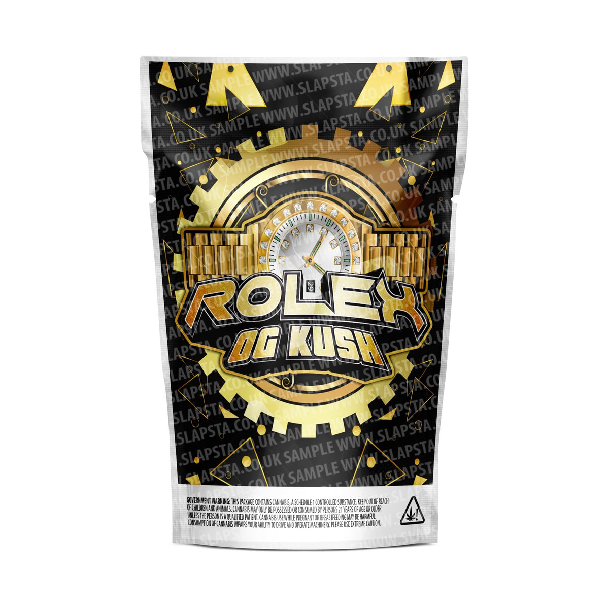 SLAPSTA - Rolex OG Kush Mylar Pouches Pre-Labeled