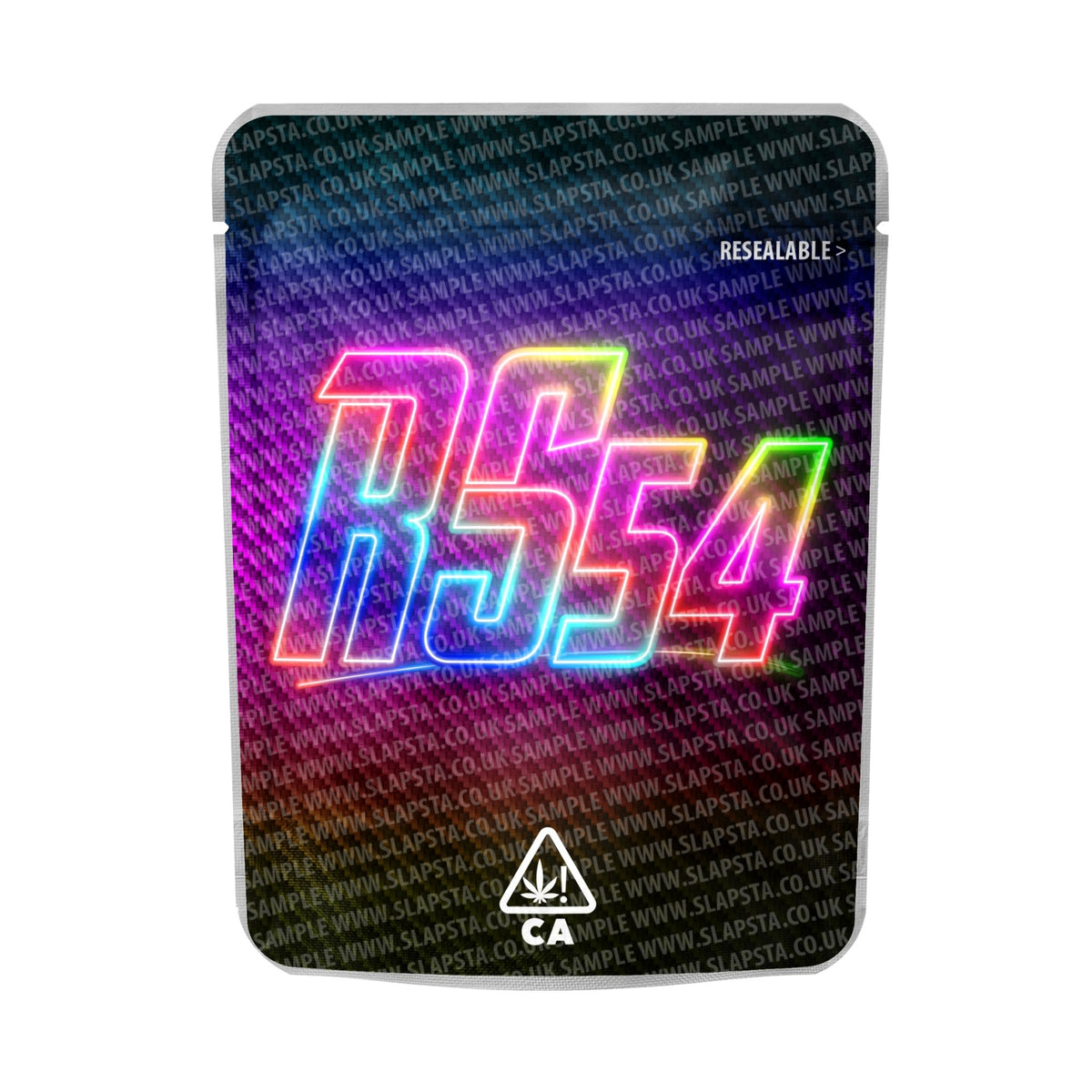 SLAPSTA - RS54 Mylar Pouches Pre-Labeled