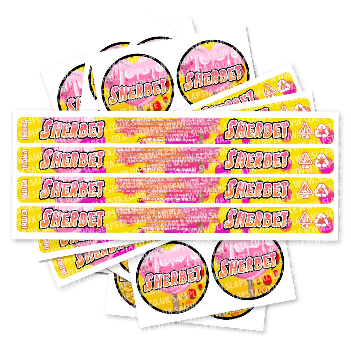 SLAPSTA - Sherbet Pressitin Strain Labels