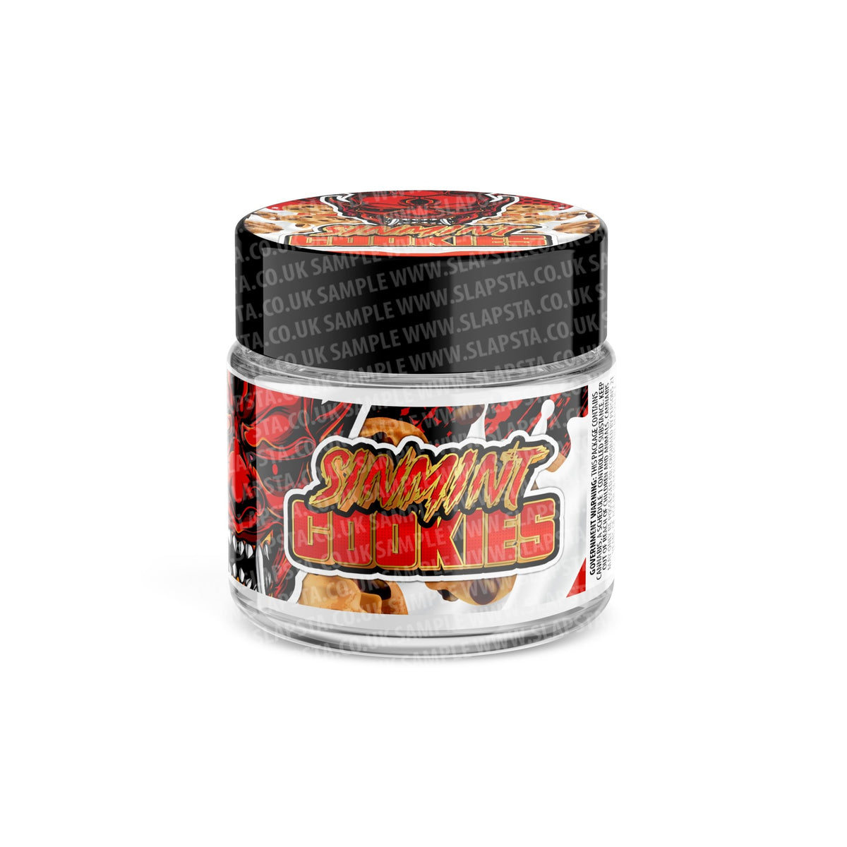 SLAPSTA - Sin Mint Cookies Glass Jars Pre-Labeled