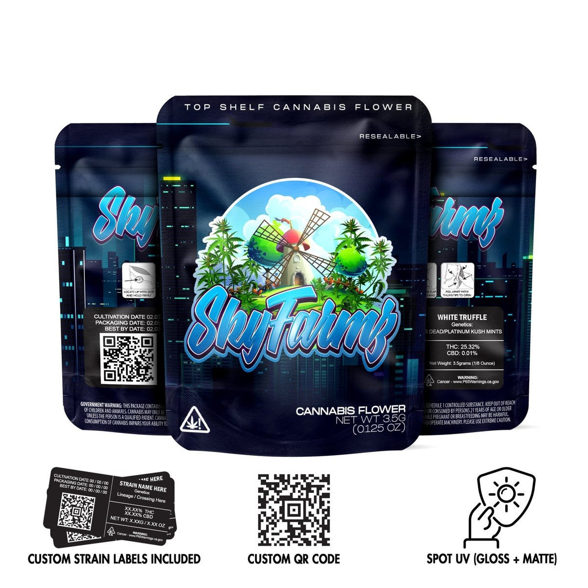 Branded Cali Packs | Sky Farms | SLAPSTA