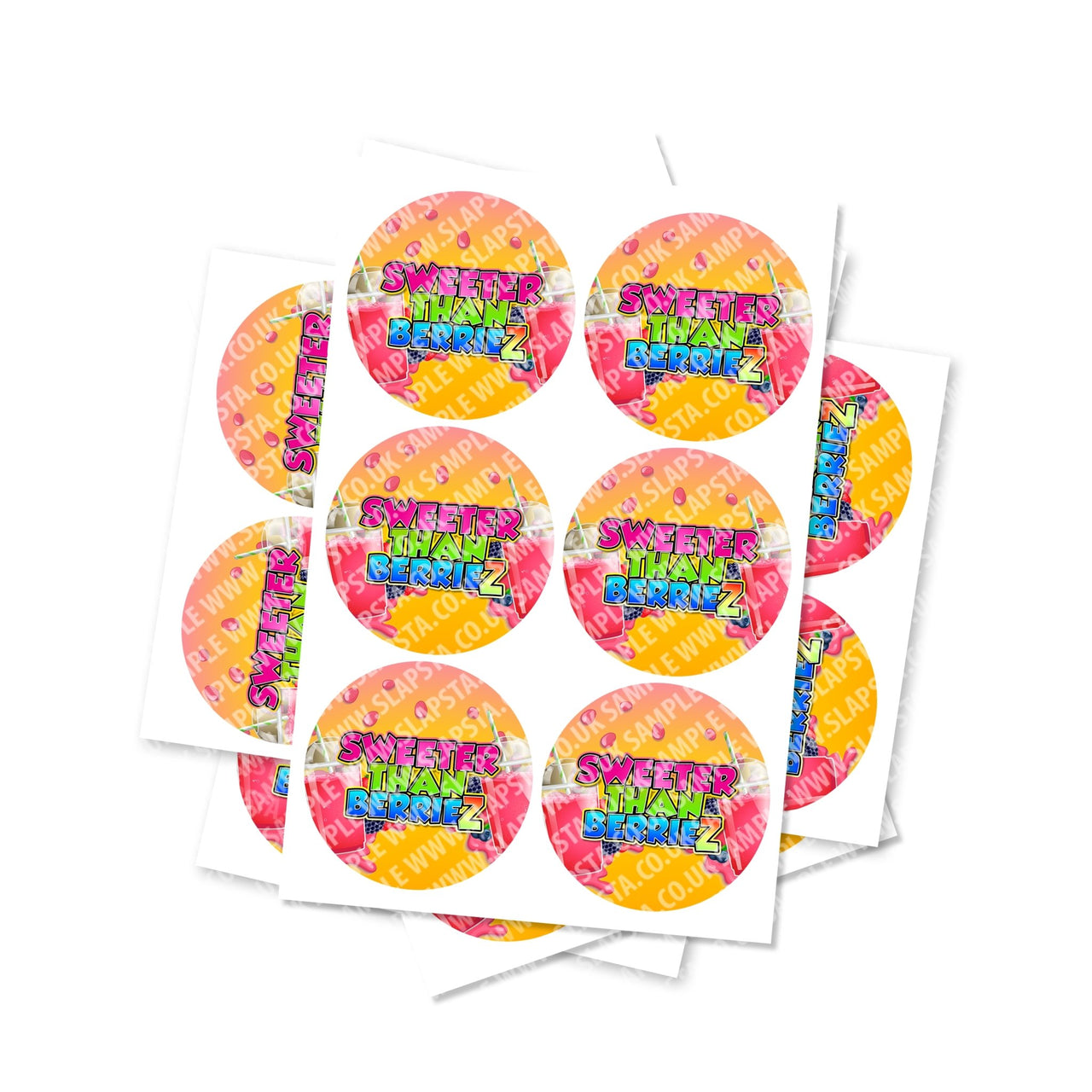 SLAPSTA - Sweeter Than Berries Circular Stickers
