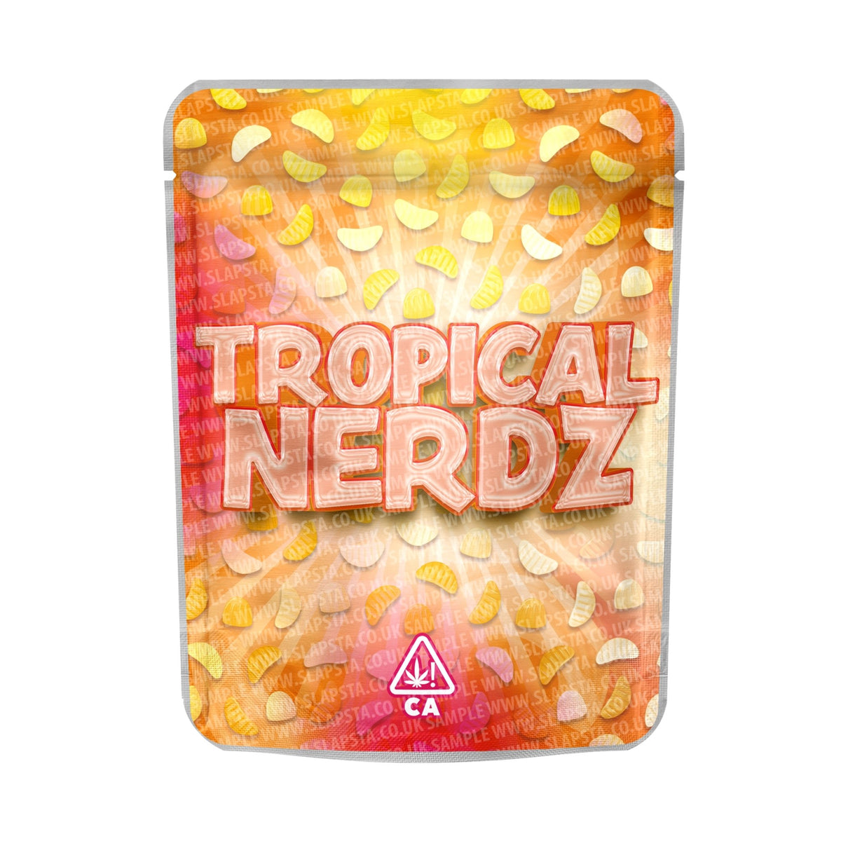 SLAPSTA - Tropical Nerdz Mylar Pouches Pre-Labeled