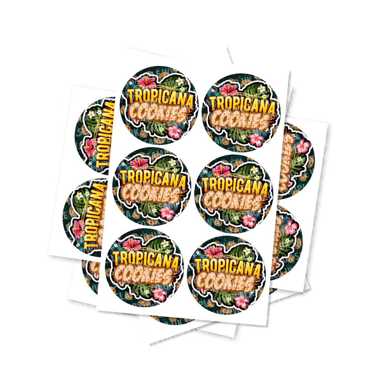 SLAPSTA - Tropicana Cookies Circular Stickers