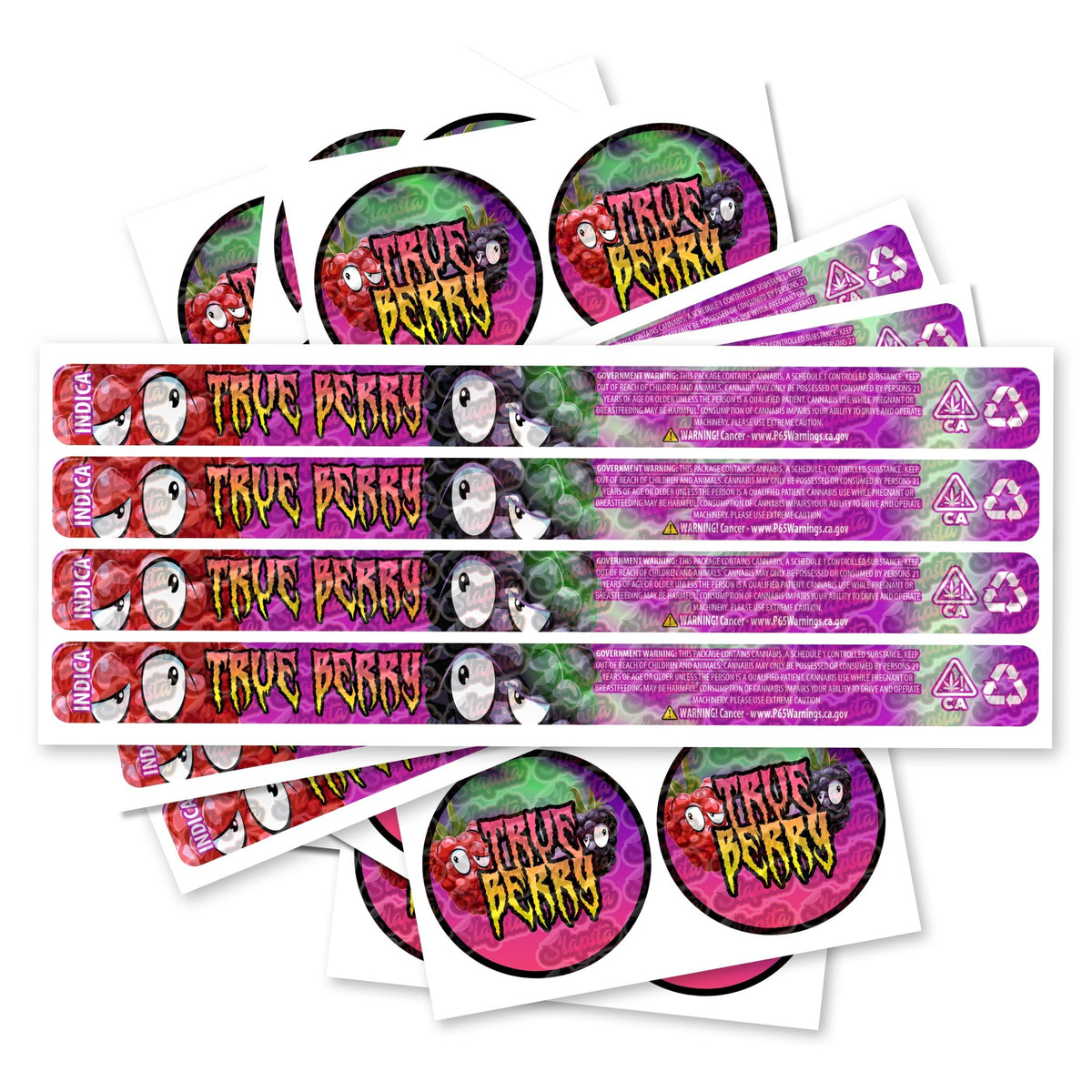 SLAPSTA - True Berry Pre-Labeled 3.5g Self-Seal Tins