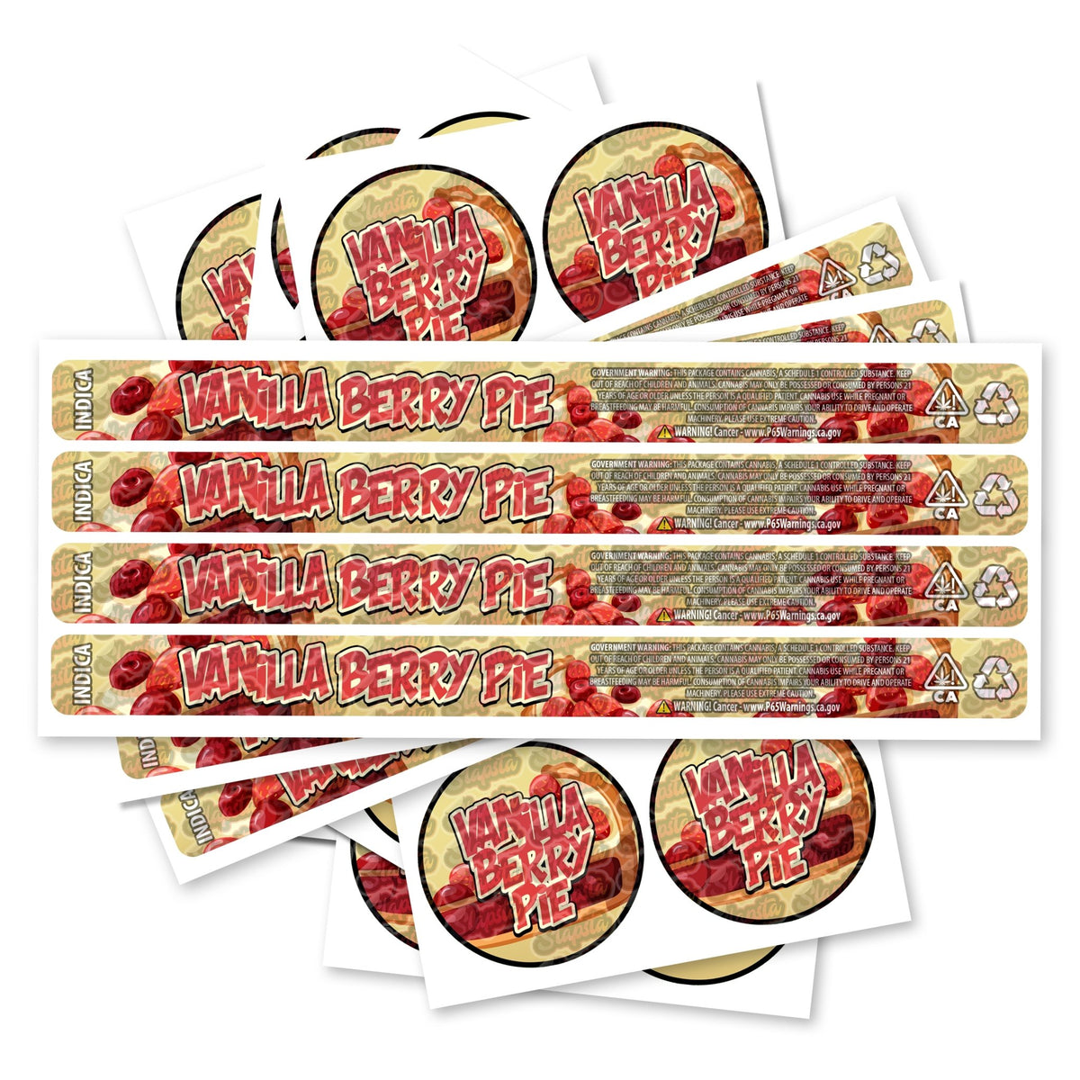 SLAPSTA - Vanilla Berry Pie Pre-Labeled 3.5g Self-Seal Tins