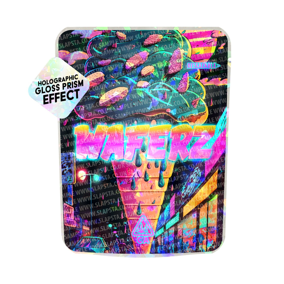 Waferz Holographic Prism Mylar Bags | SLAPSTA