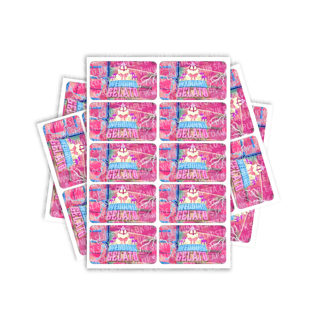 SLAPSTA - Wedding Gelato Rectangle / Pre-Roll Labels