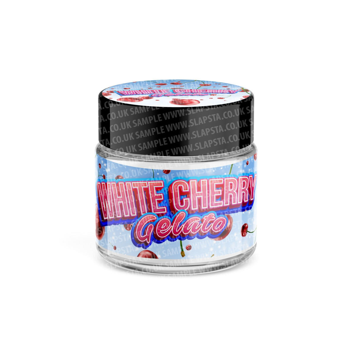 SLAPSTA - White Cherry Gelato Glass Jars Pre-Labeled