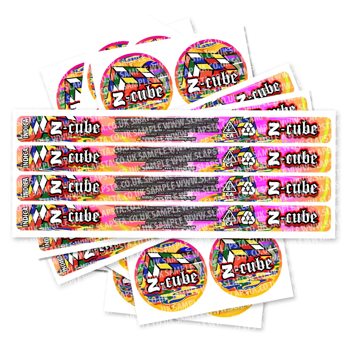 SLAPSTA - Z Cube Pressitin Strain Labels