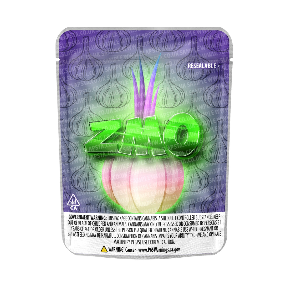 SLAPSTA - ZMO Mylar Pouches Pre-Labeled